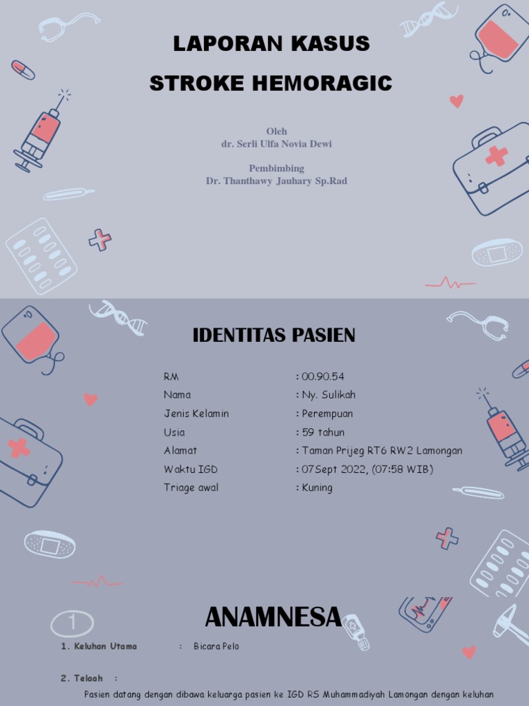 Laporan Kasus Stroke Hemoragik | PDF