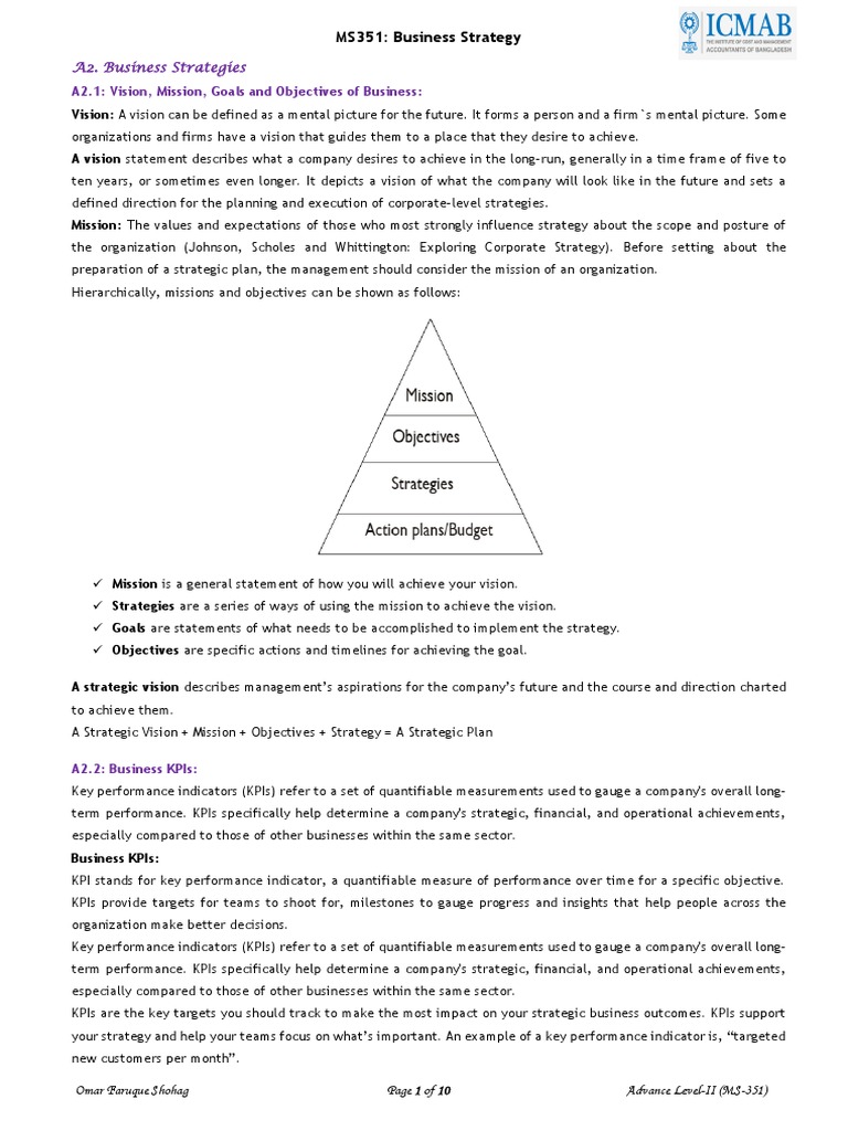 Business Strategies | PDF | Performance Indicator | Corporate Social ...