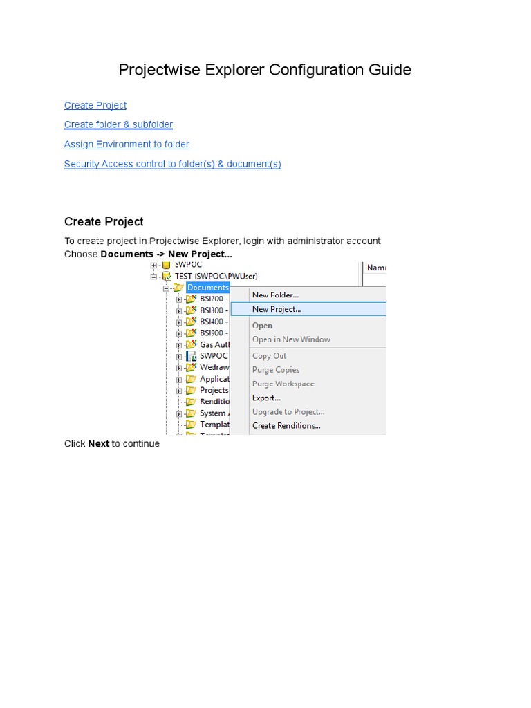 Projectwise Explorer Configuration Guide | PDF