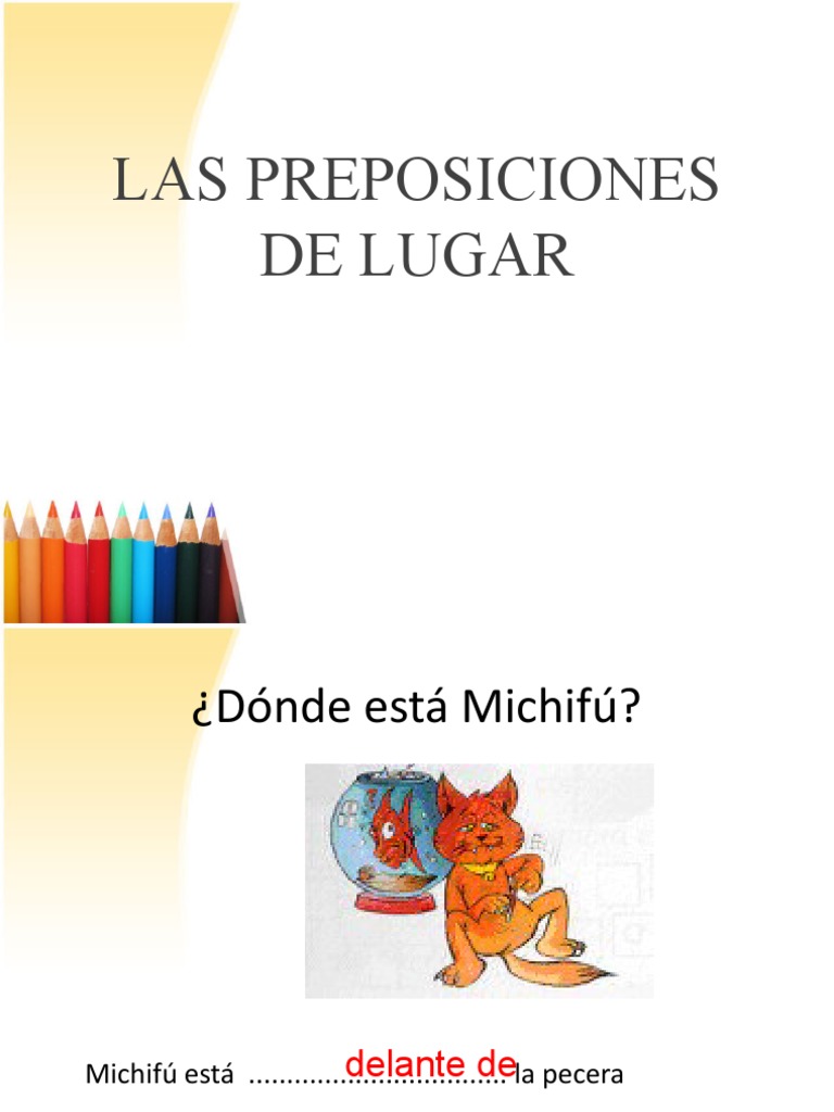 Preposiciones de Lugar Con Michifu | PDF | Relaciones personales ...