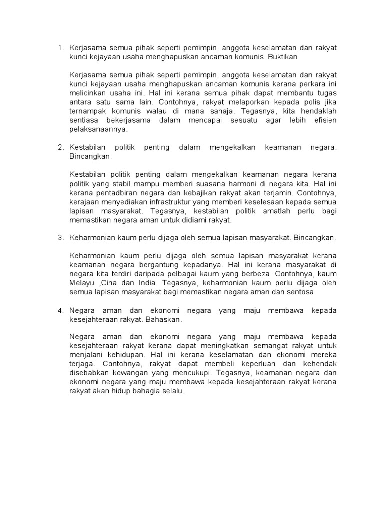 Sej 4 Soalan Kbat | PDF