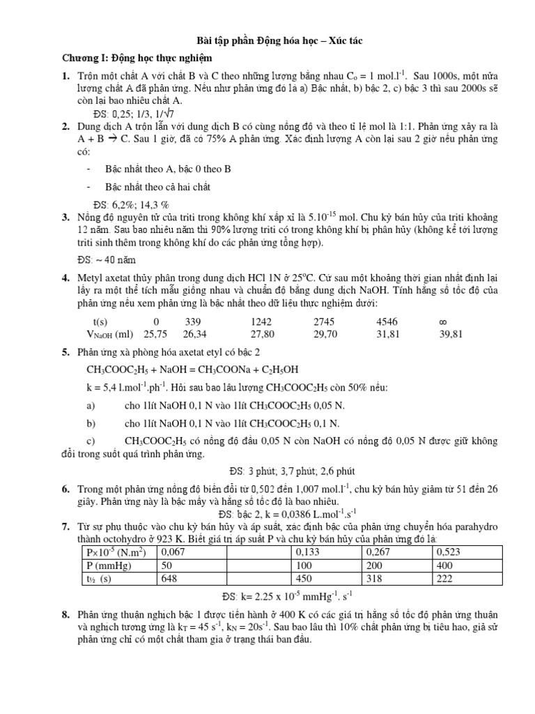 BT-Dong Hoc Xuc Tac 2022 | PDF