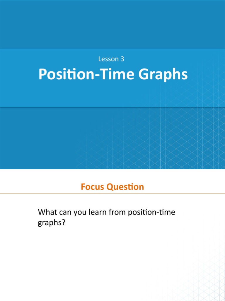 Module 2_Lesson_3_Position-Time_Graphs PPT.pptx | PDF