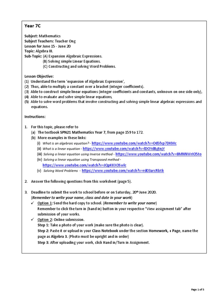 Algebra III PDF | PDF | Equations | Applied Mathematics