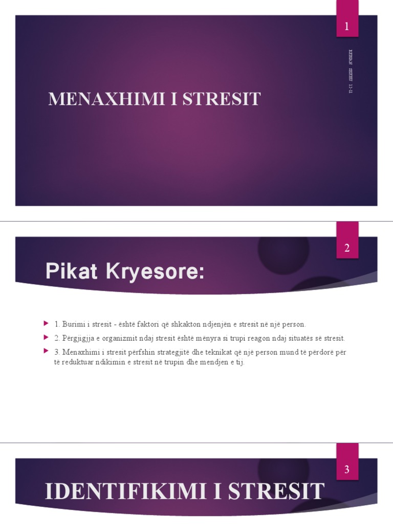 Menaxhimi I Stresit | PDF