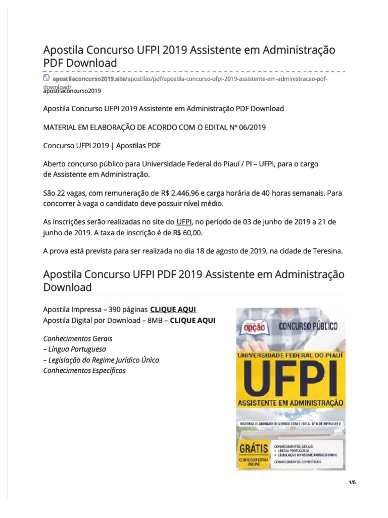 10 - Pdf-Apostila-Ufpi-Assistente-Em-Administraao-Pdf-2019 - Compress ...