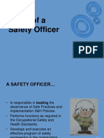 Key Responsibilities of Safety Officers | PDF | Occupational Safety And ...