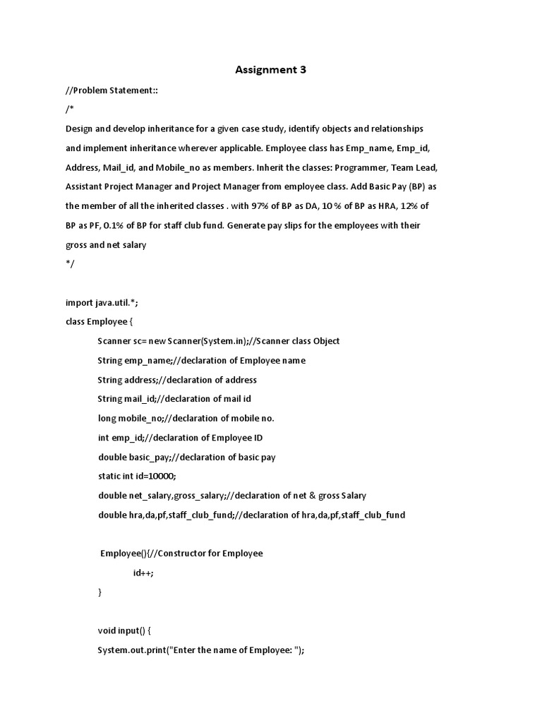 Assignment 3 Pdf Class Computer Programming Constructor Object Oriented Programming 2008