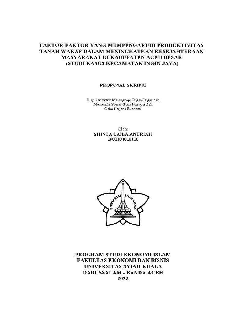 Shinta Laila Anuriah (1901104010110) Tugas Final Proposal | PDF