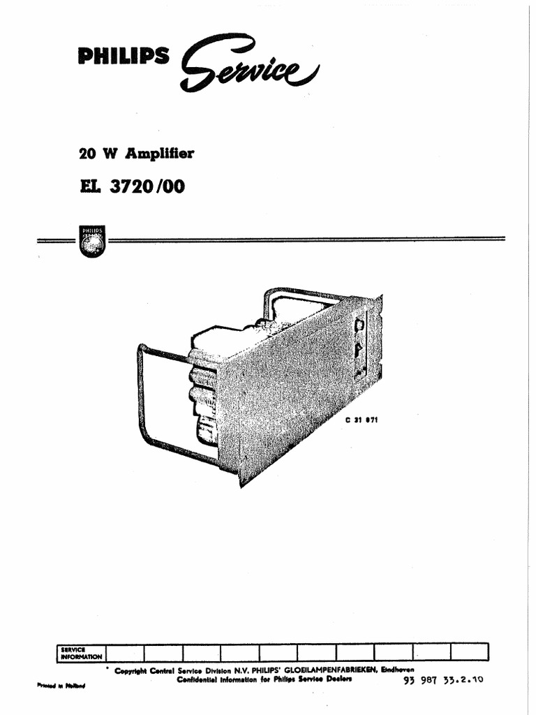 Transformer-Coupled EF86 + 2 X EF80 + 2 X EL34 PP + GZ34 (Philips ...