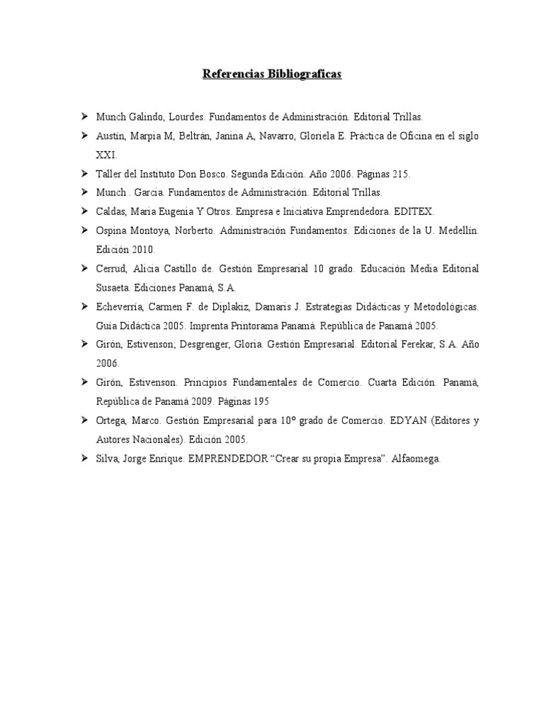 Referencias Bibliograficas | PDF