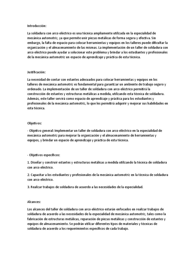 Microproyecto Soldadura | PDF | Soldadura | Construcción