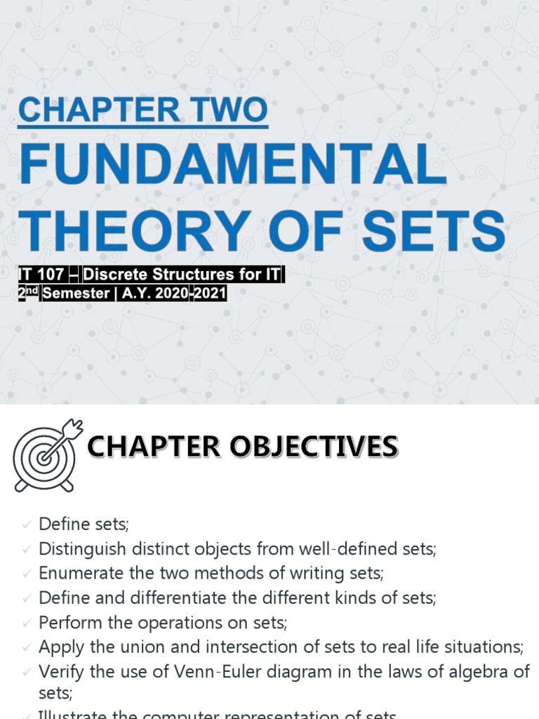 Suman's CHAPTER 2 FUNDAMENTAL THEORY OF SETS | PDF | Set (Mathematics ...