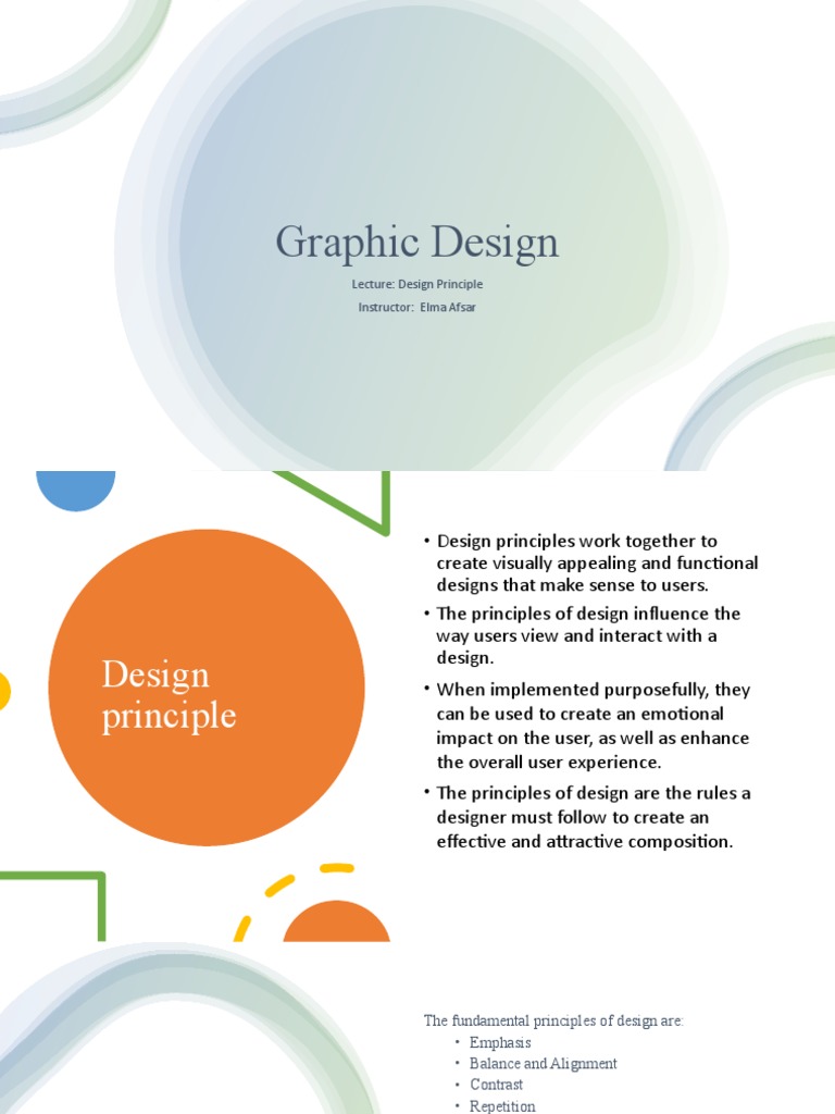 Lecture 6 Design Principle-I | PDF | Composition (Visual Arts) | Typefaces