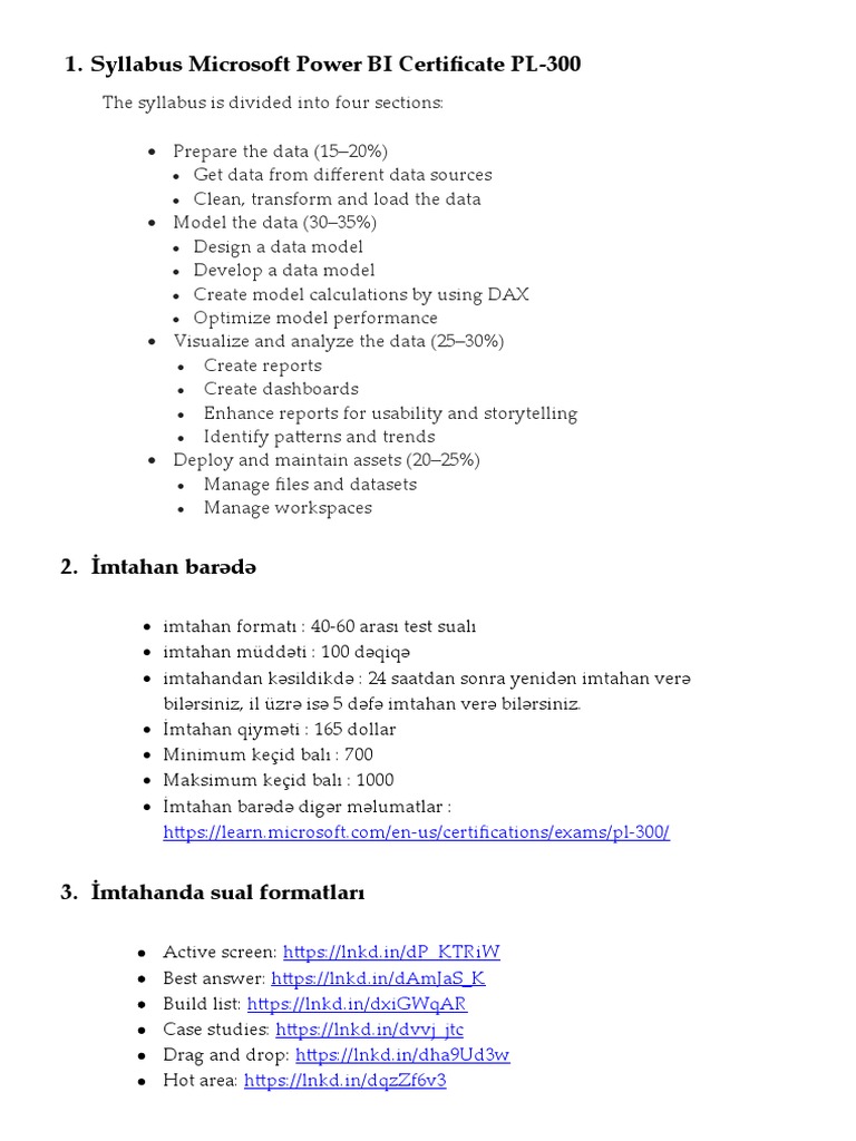 PL 300 | PDF