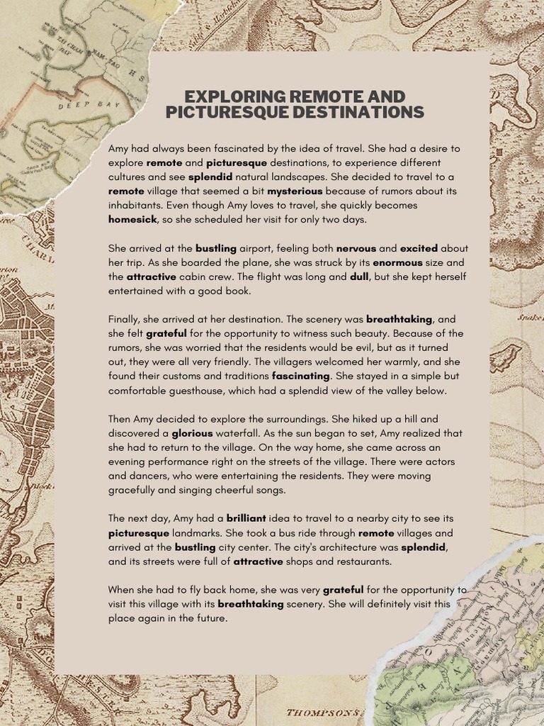 Exploring Remote and Picturesque Destinations | PDF