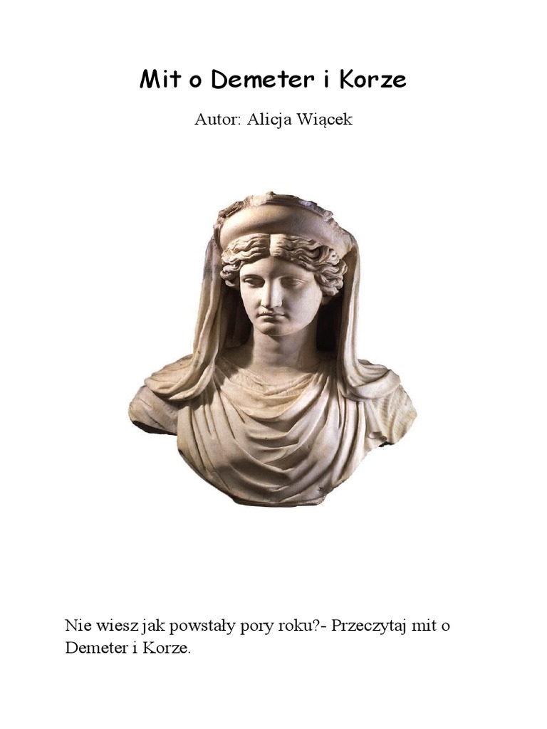 Mit o Demeter I Korze | PDF