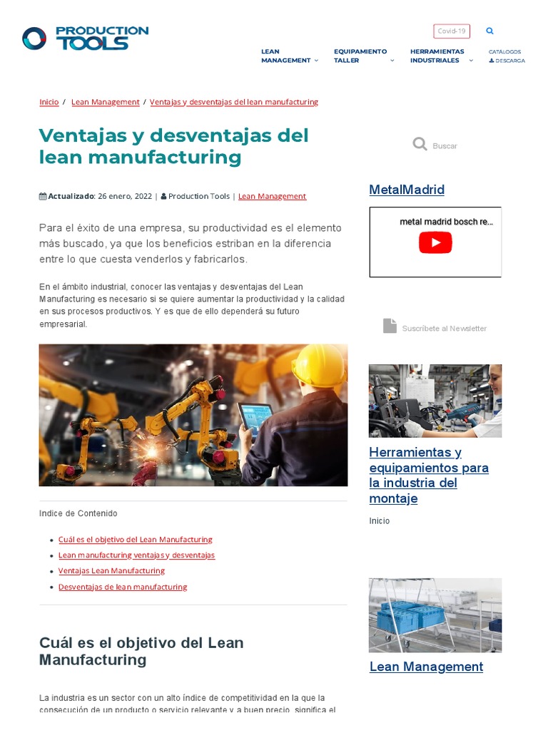 LC - S5 - Ventajas y Desventajas Del Lean Manufacturing PDF | PDF ...