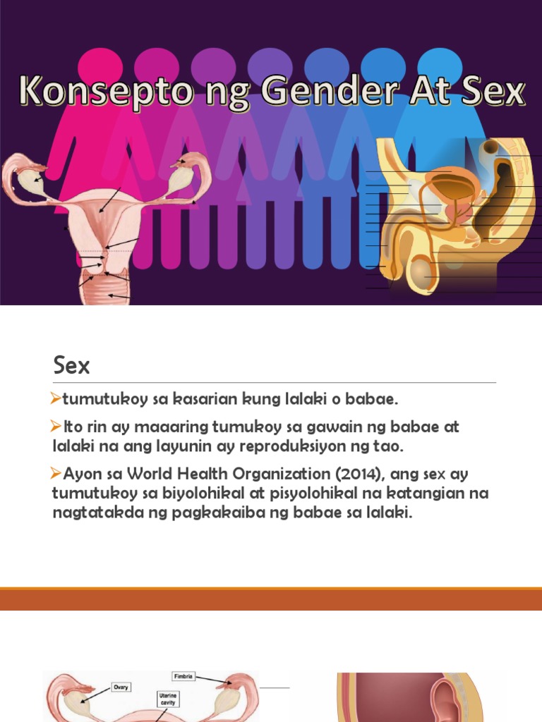 Konsepto Ng Gender At Sex Pdf