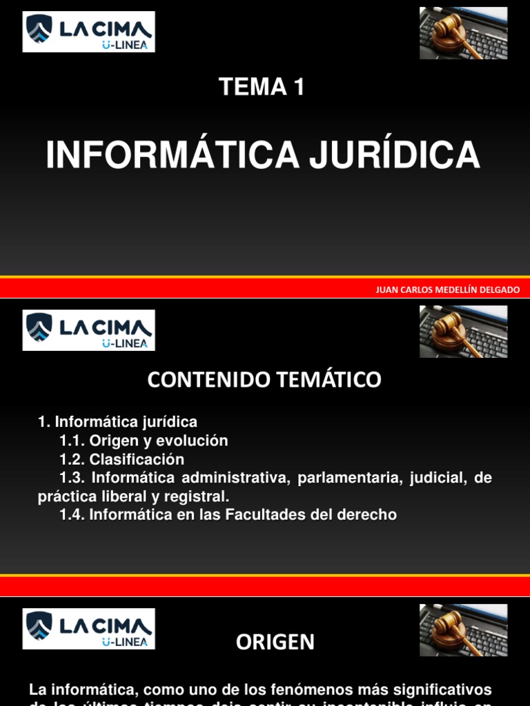 Tema 1 - Informática Jurídica | PDF
