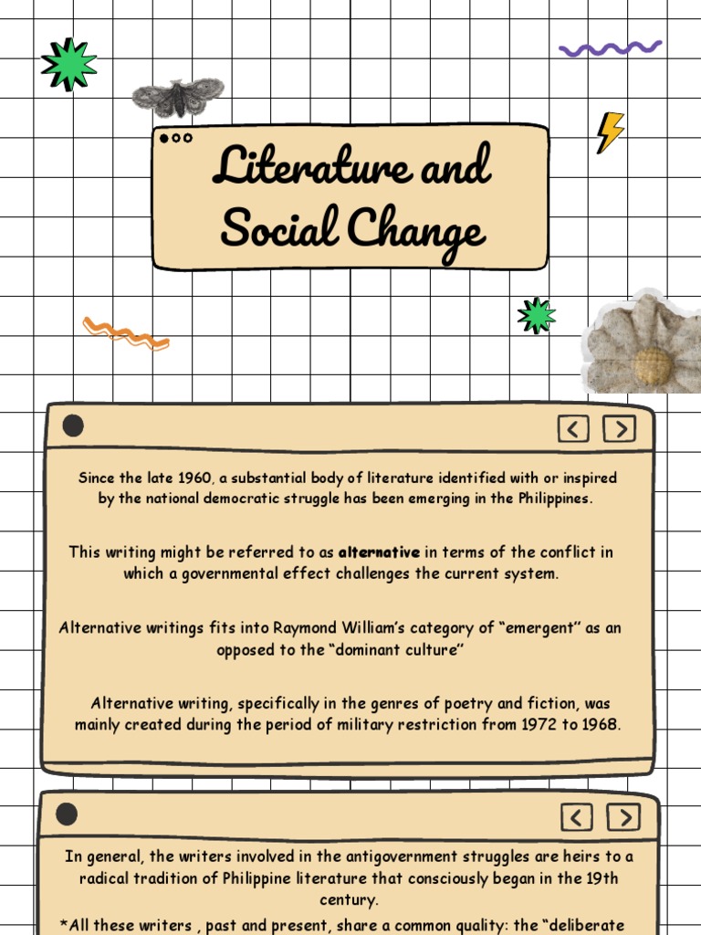 Literature and Social Change PDF | PDF