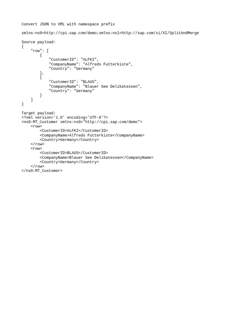 Convert JSON To XML | PDF Convert JSON To XML | PDF