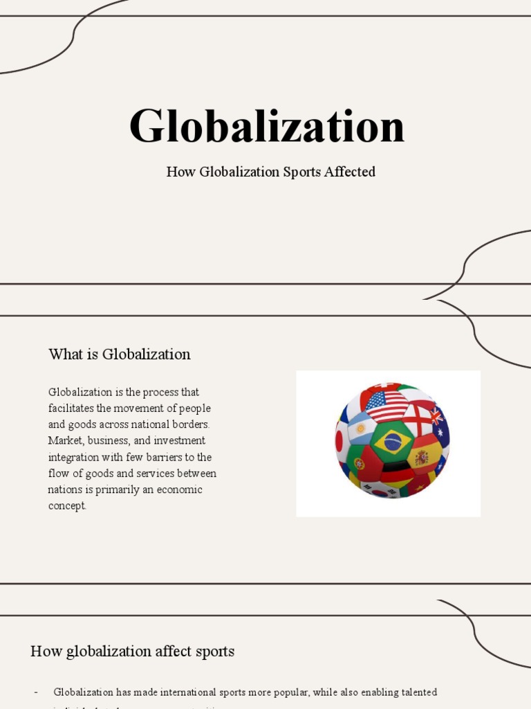 Globalization of Sports | PDF | Globalization | Sports