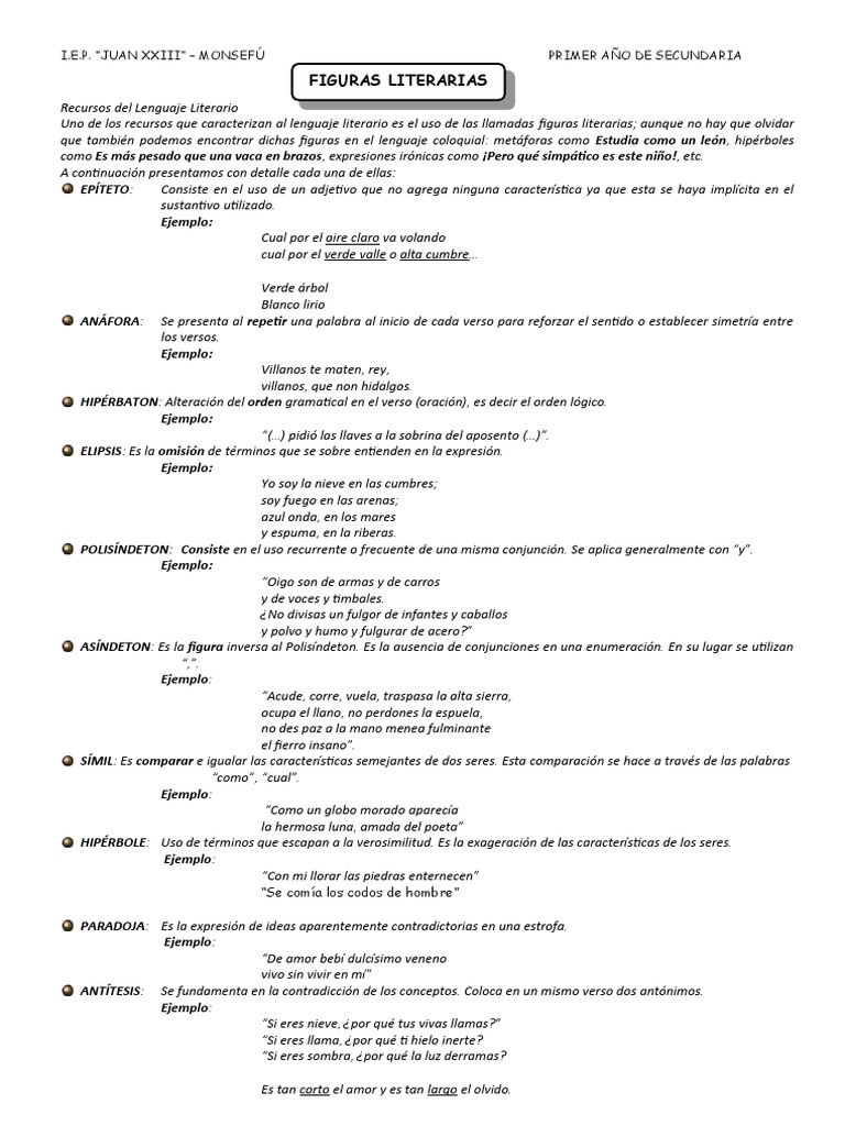 Figuras Literarias | PDF