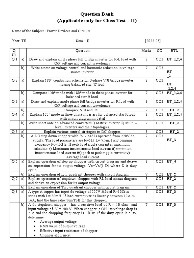 Question Bank PDC Unit 3 and 4 | PDF