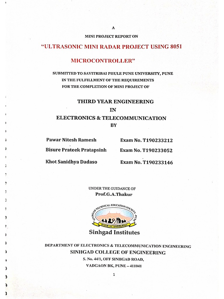 Reference Mini Project Report | PDF