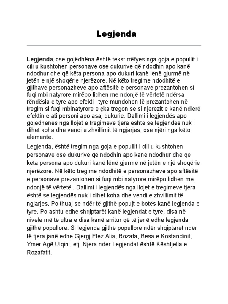 Legjenda | PDF
