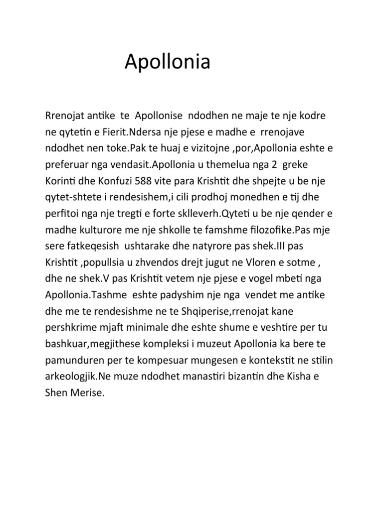 Apollonia | PDF