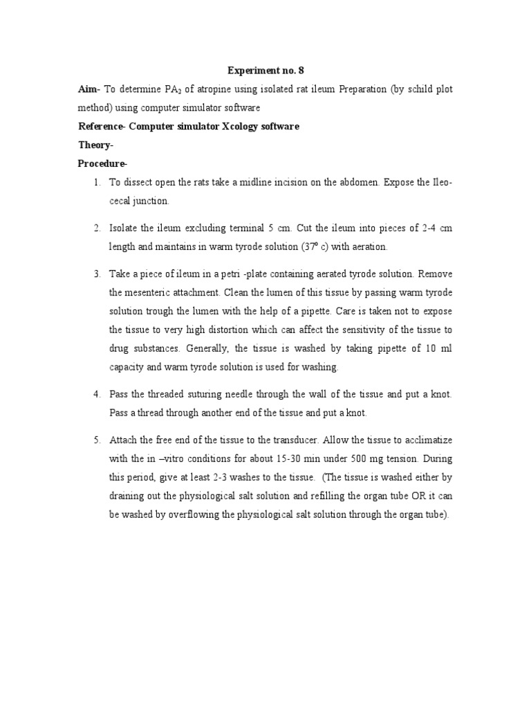 Experiment 1 | PDF | Central Nervous System