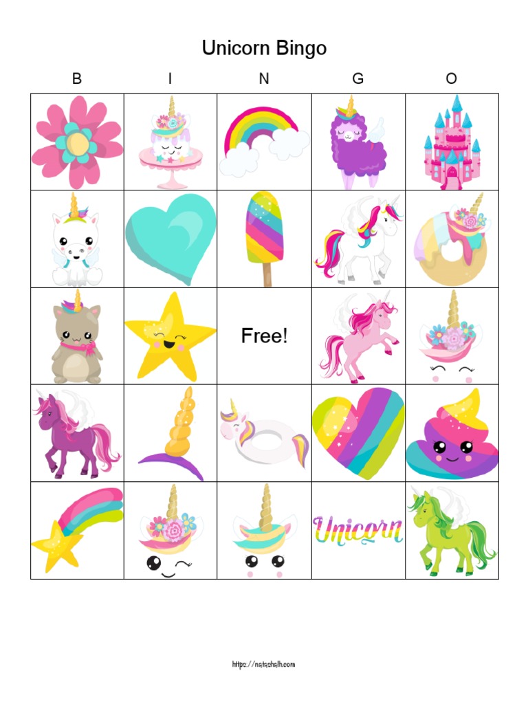 Free Unicorn Bingo Printable | PDF