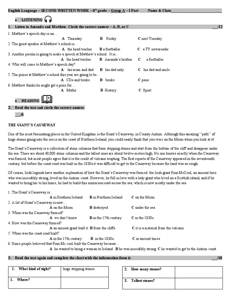 English Test II | PDF