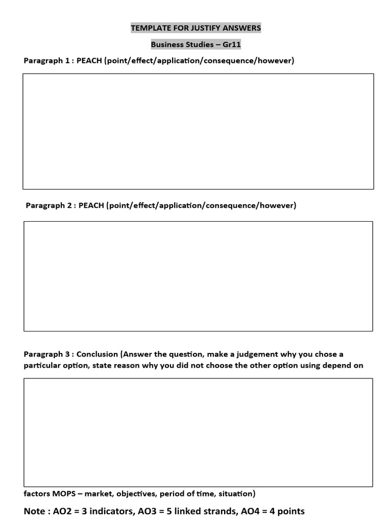 Justify Template | PDF