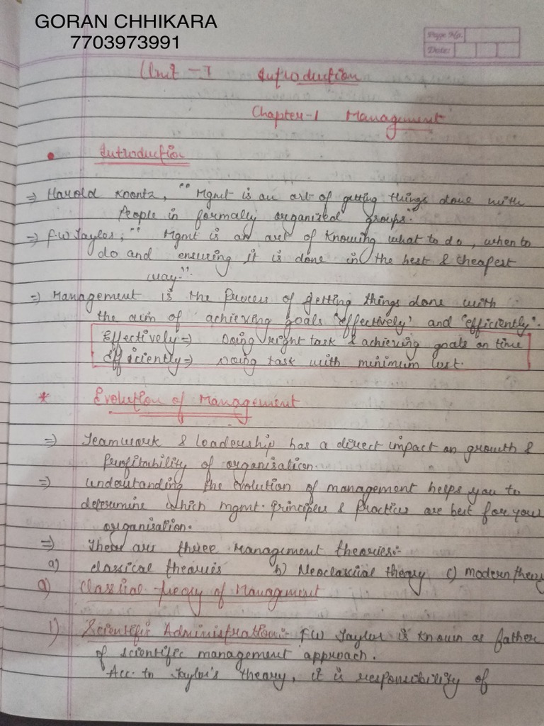 BOM FULL Notes PDF | PDF