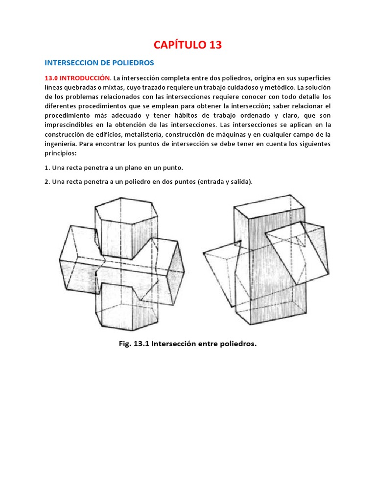 Capítulo 13 Interseccion de Poliedros-2020-Ii PDF | PDF | Programación lineal | Geometría Elemental