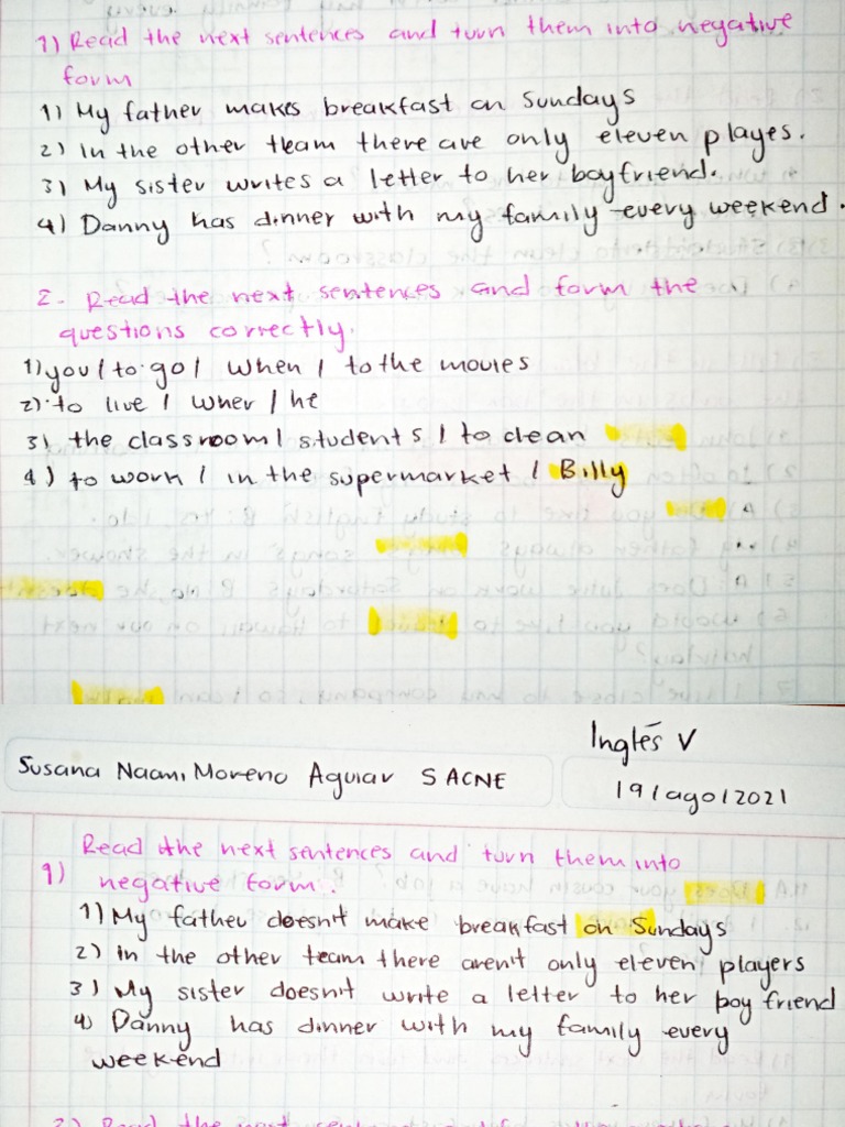 Simple Present C2 | PDF