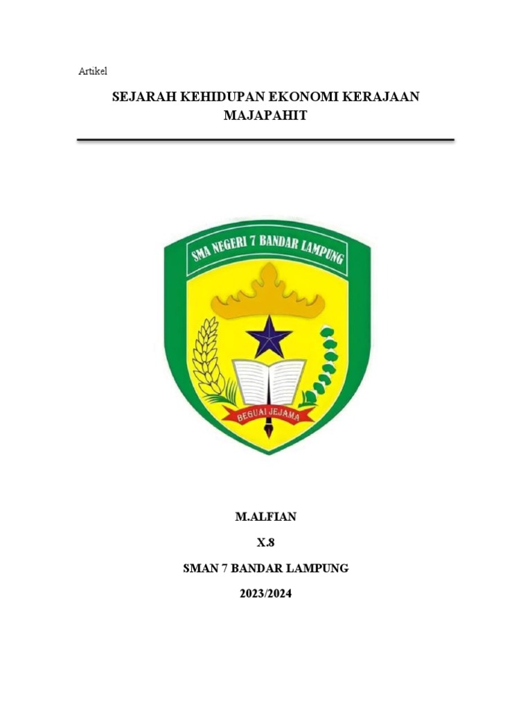 Ekonomi dan Uang Gobog Majapahit | PDF