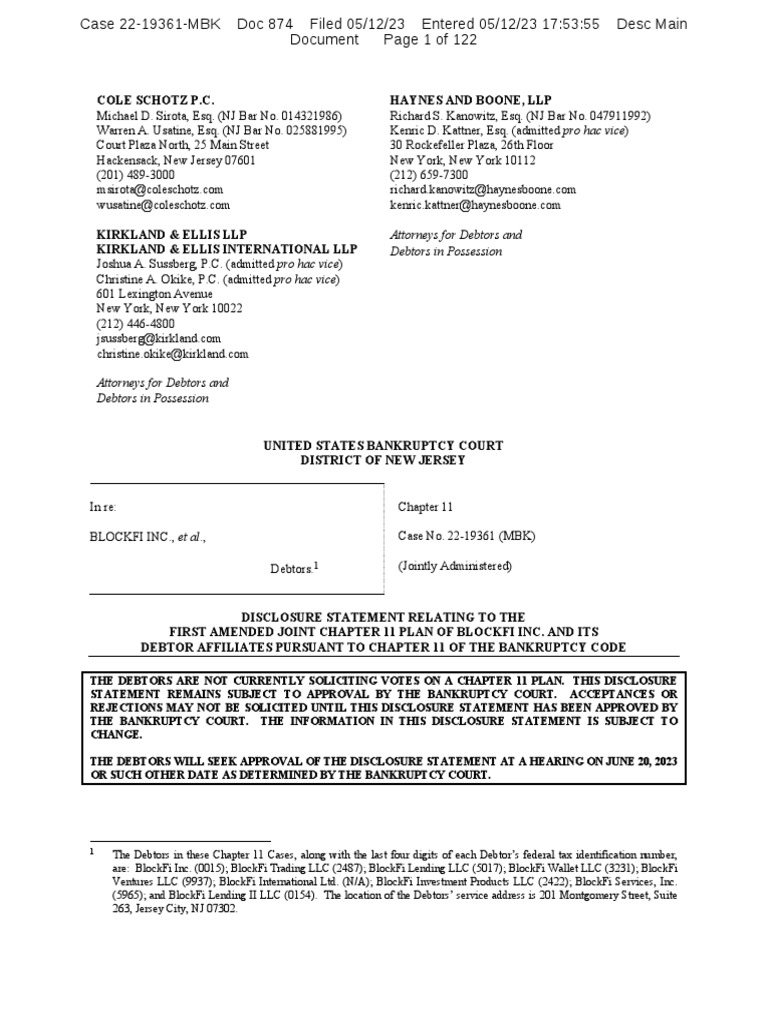 Case 22-19361-MBK | PDF | Chapter 11 | Bankruptcy