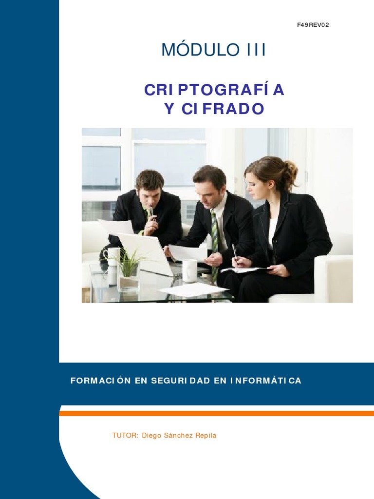 Modulo 3 Criptografia - y - Cifrado - Def | PDF | Clave (criptografía) | Criptografía