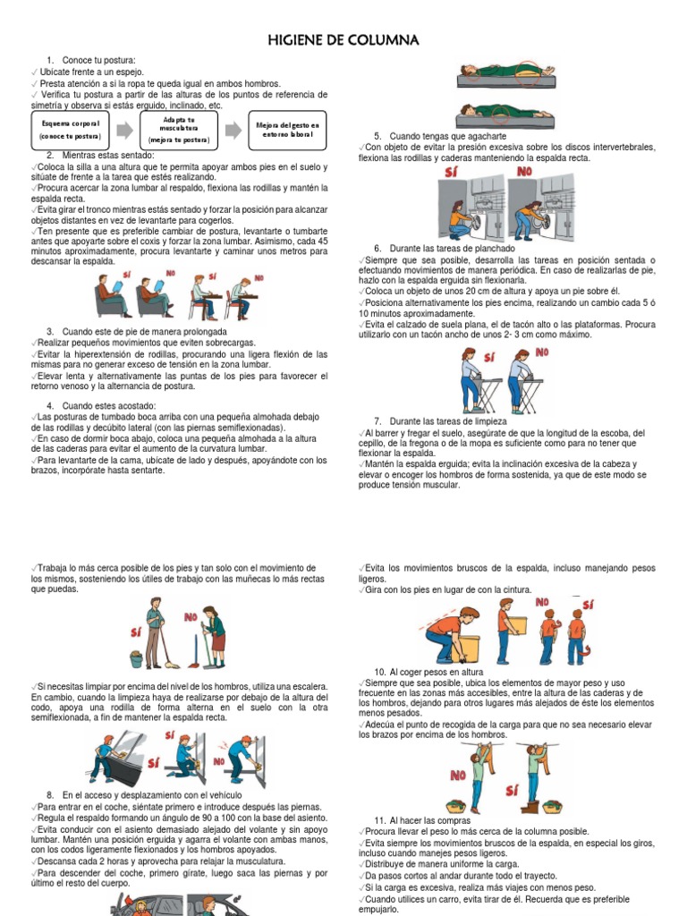 Higiene de Columna | PDF | Rodilla