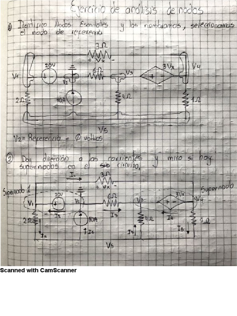 ejemplo análisis de nodos | PDF