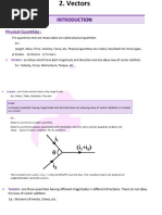 Class 11 Physics Chapter 1 VECTORS | PDF | Euclidean Vector | Velocity