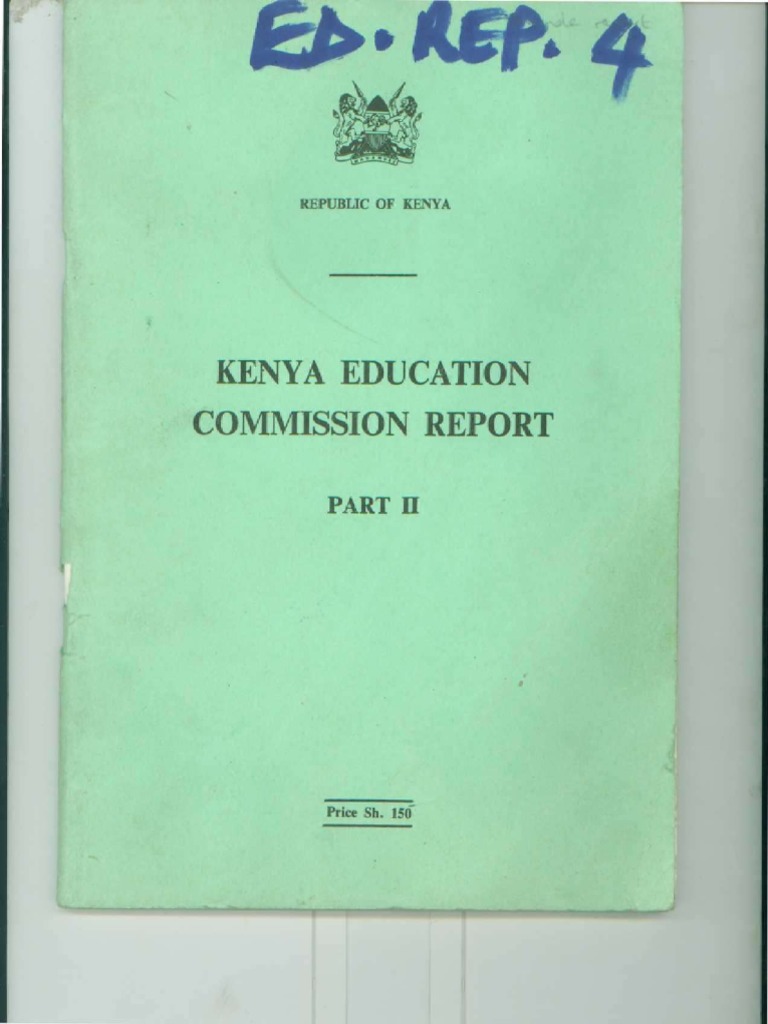 KenyaEducation Commission Report Part II - Compressed PDF | PDF