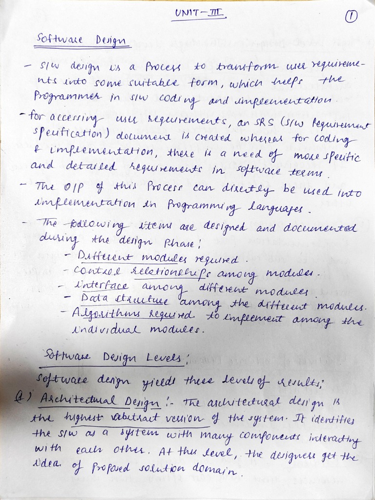 Software Engineering Unit-3 (11-04) | PDF