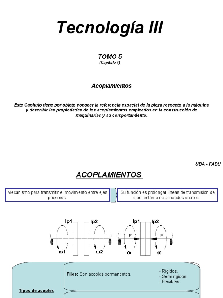 Clase 6 - Acoples | PDF | Embrague | Vehículos terrestres