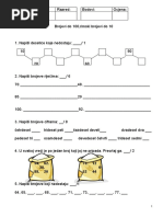 Brojevi Prve Stotice, Desetice I Jedinice | PDF