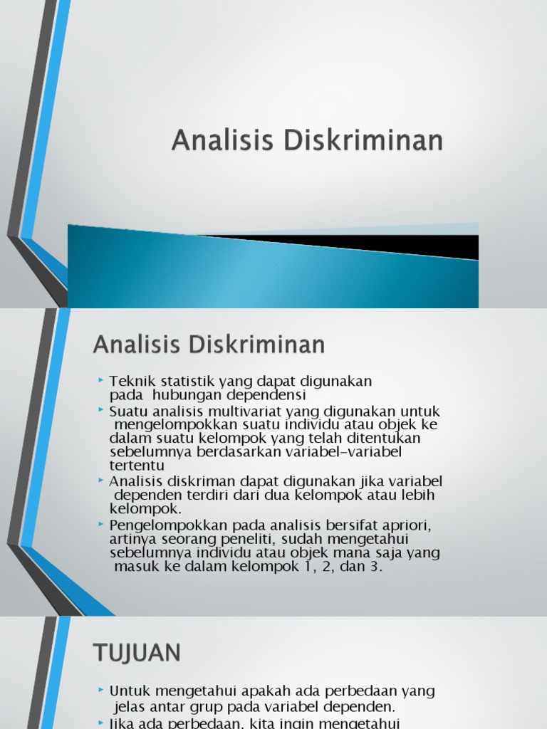 11-Analisis Diskriminan | PDF
